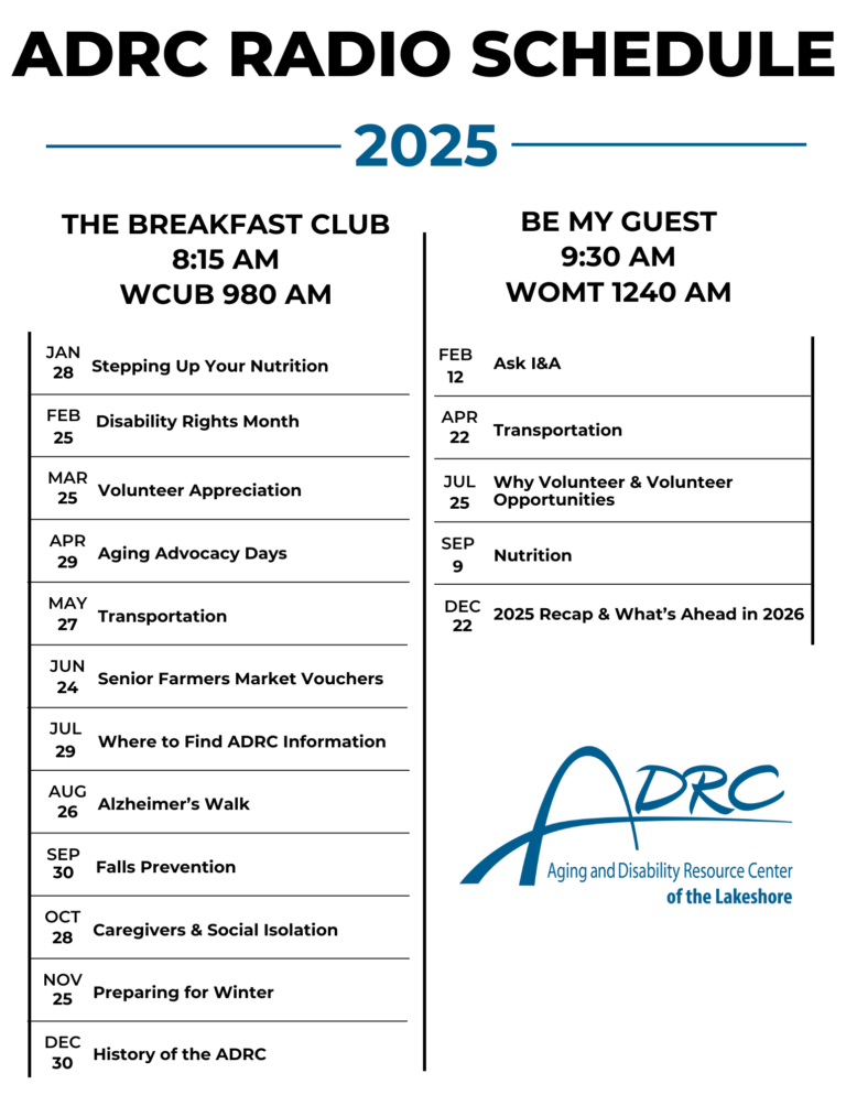 Manitowoc County - ADRC on the Radio - Manitowoc County